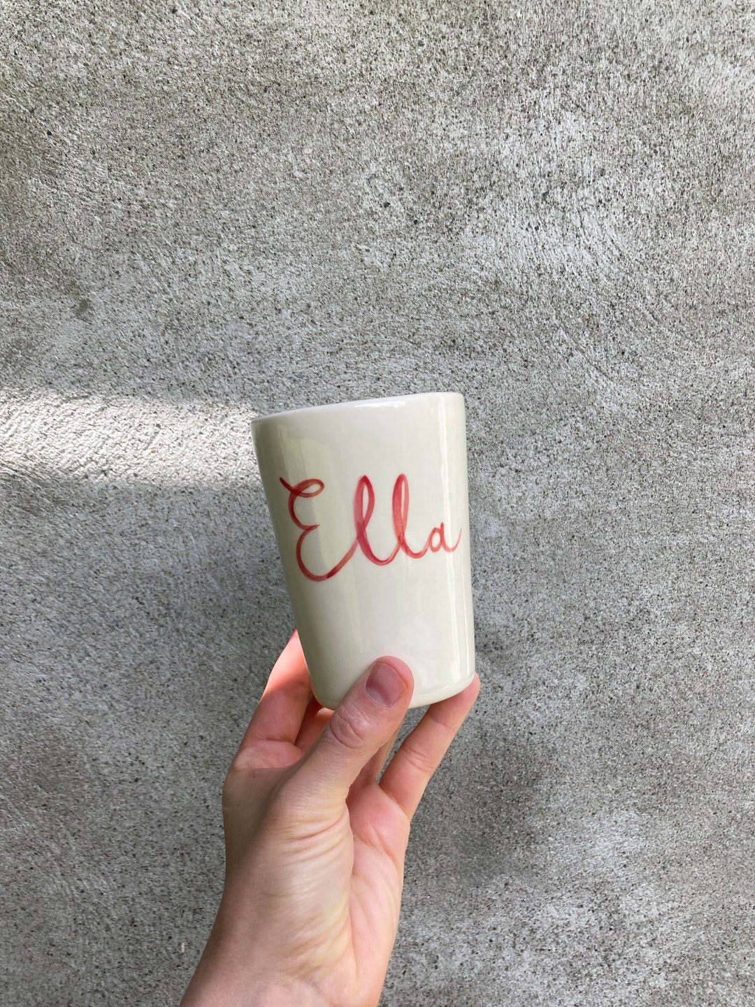 Personalized NAME Calligraphy Ceramic CUP - Etsy