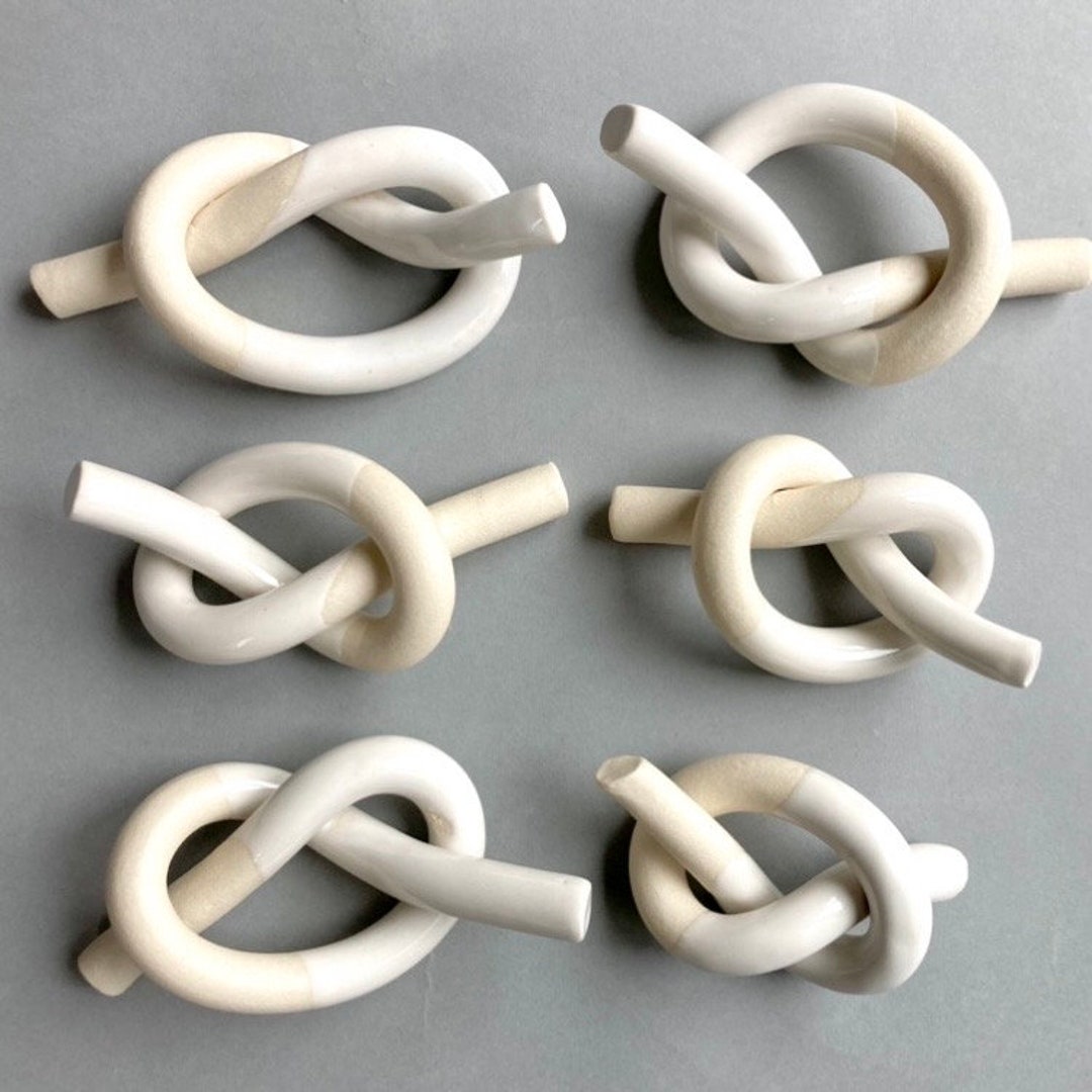 Personalized Ceramic Wedding Favor Knots - Etsy