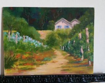 Barn oil painting | Etsy