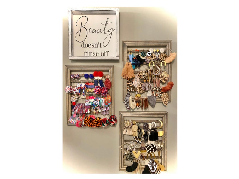 Earring Holder Framed Iorganize® Organizer Movable Slats - Etsy