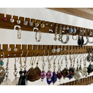 Earring Holder Framed Iorganize® Organizer - Movable Slats - Hoop Hooks ...