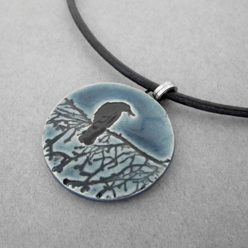 Crow Necklace - Etsy