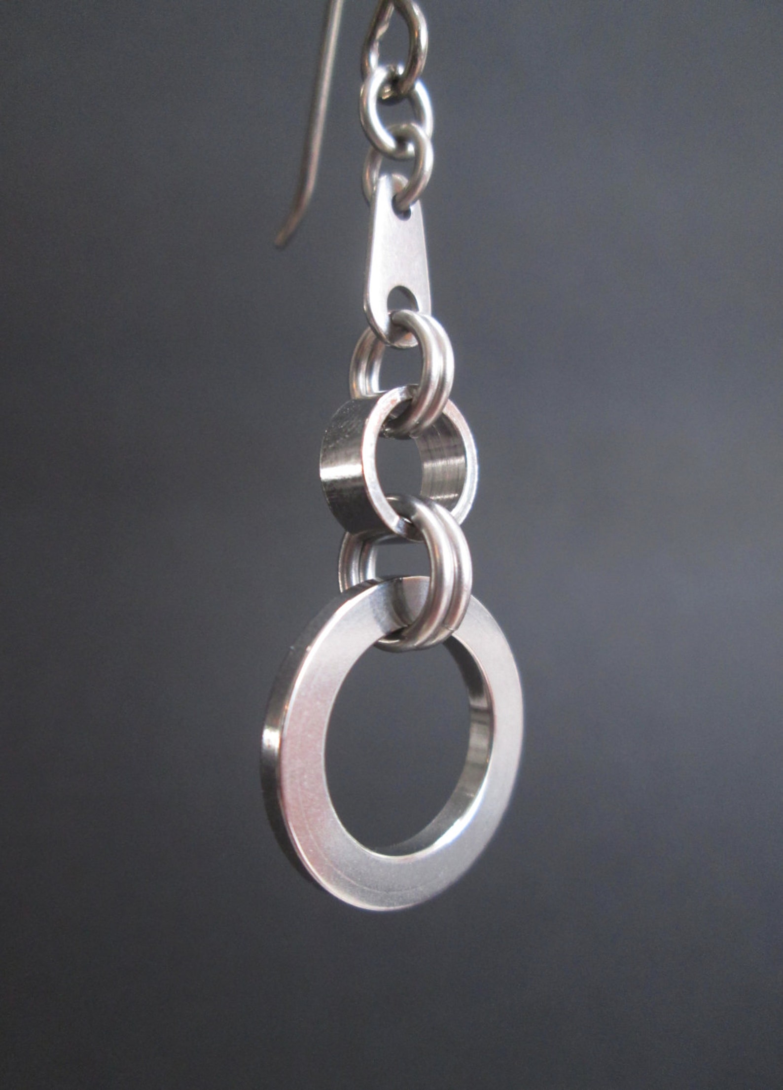 Industrial Earrings Industrial Metal Jewelry Stainless Steel - Etsy