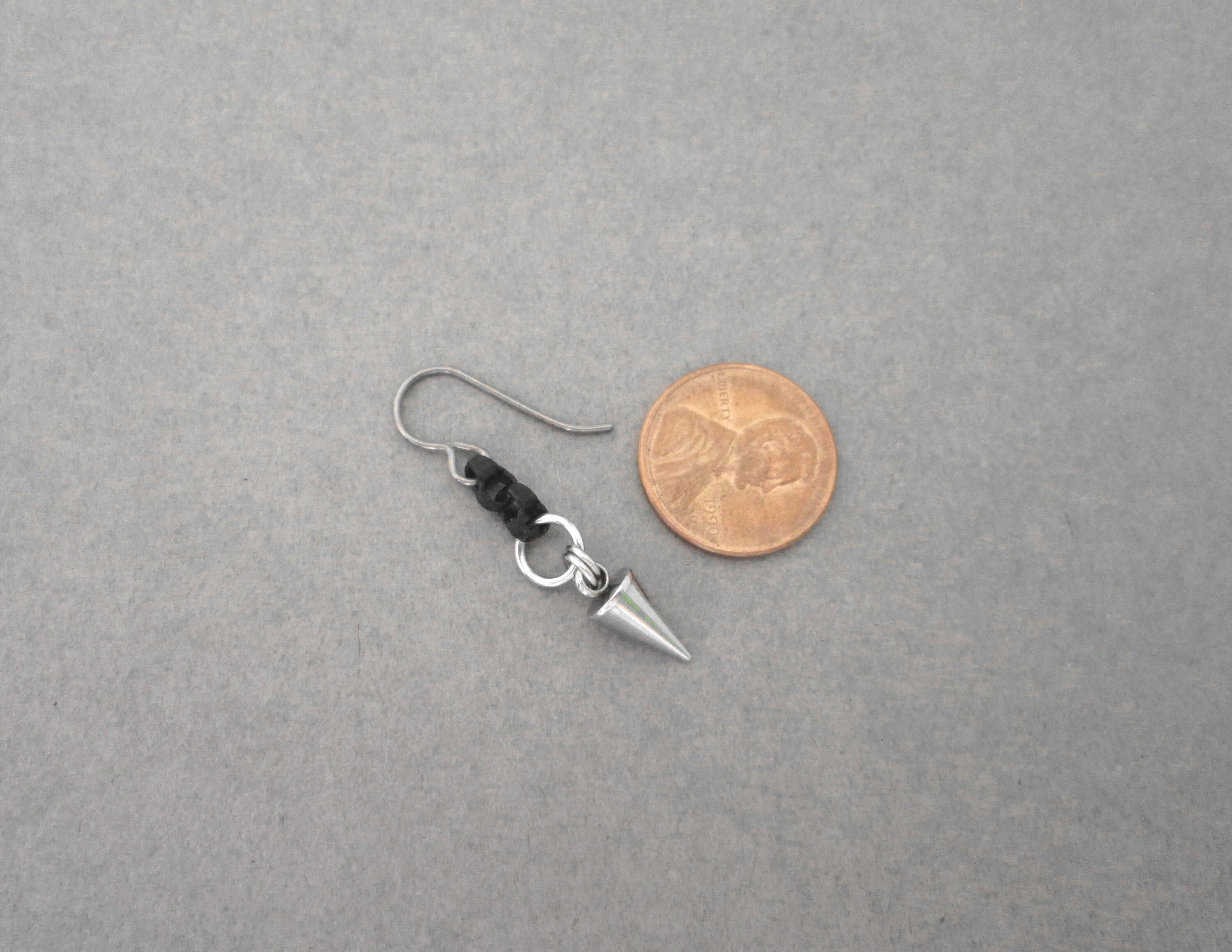 Small Spike Earrings Hypoallergenic Earrings Stainless Steel | Etsy