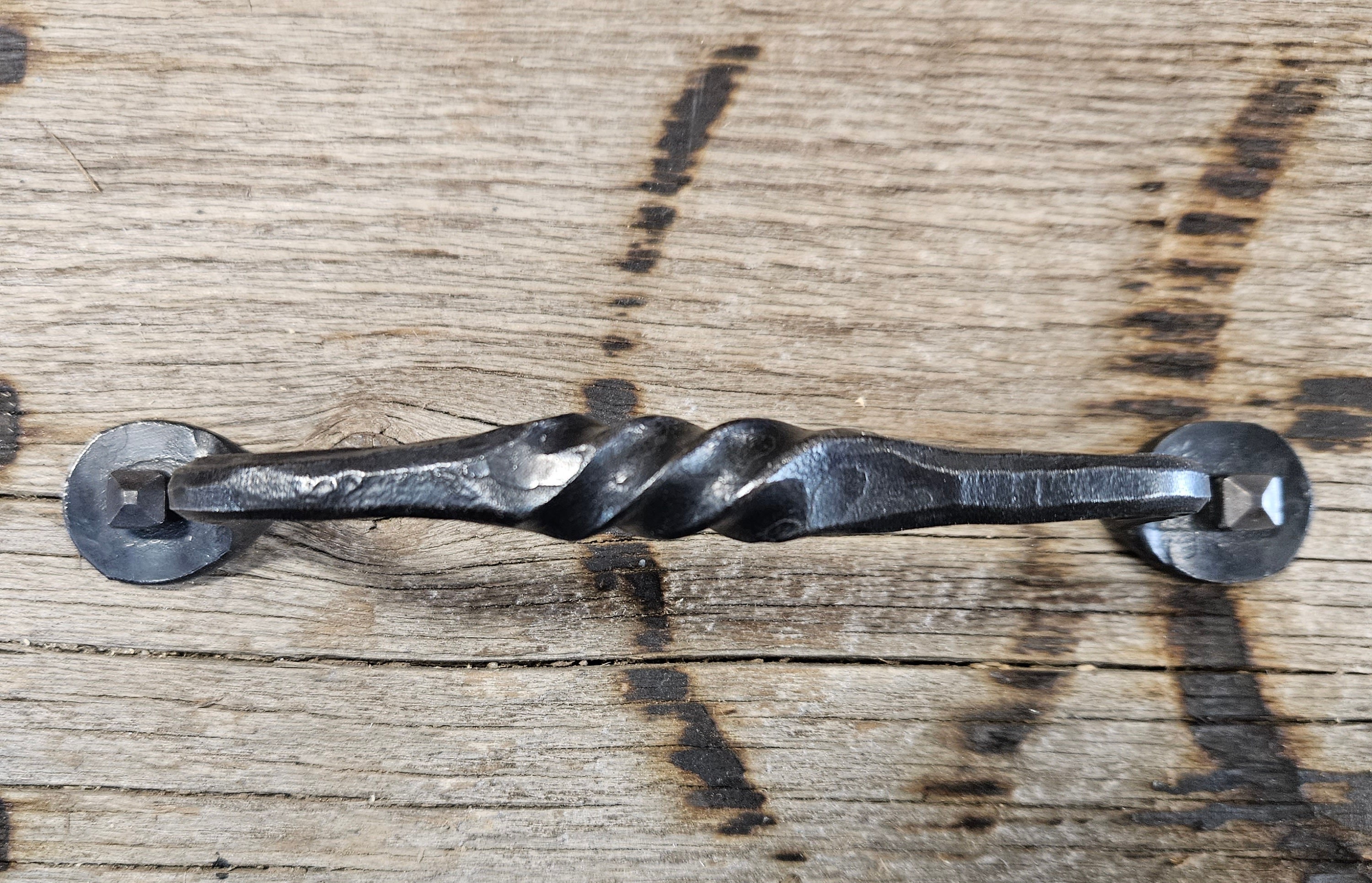 Twisted Wrought Iron Drawer Pull - Etsy