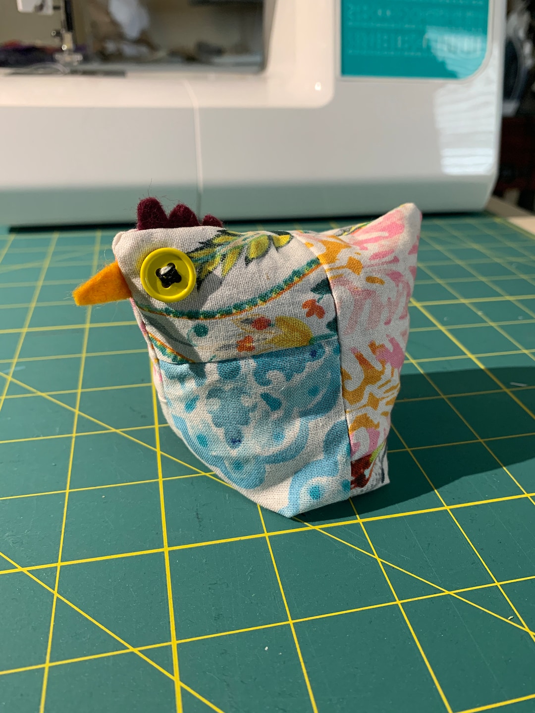 Patchwork Chicken Pincushion PATTERN PDF - Etsy
