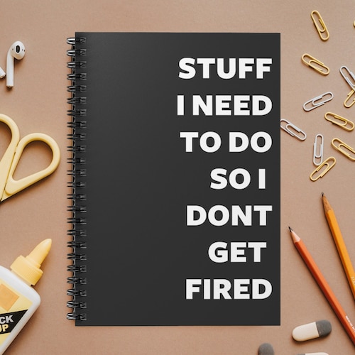 Meeting Notebook Funny Coworker Gift Meeting Notes Spiral - Etsy