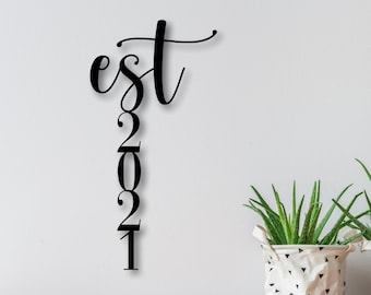 Established Year Sign - Etsy