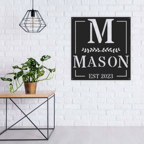 Metal Name Sign - Etsy