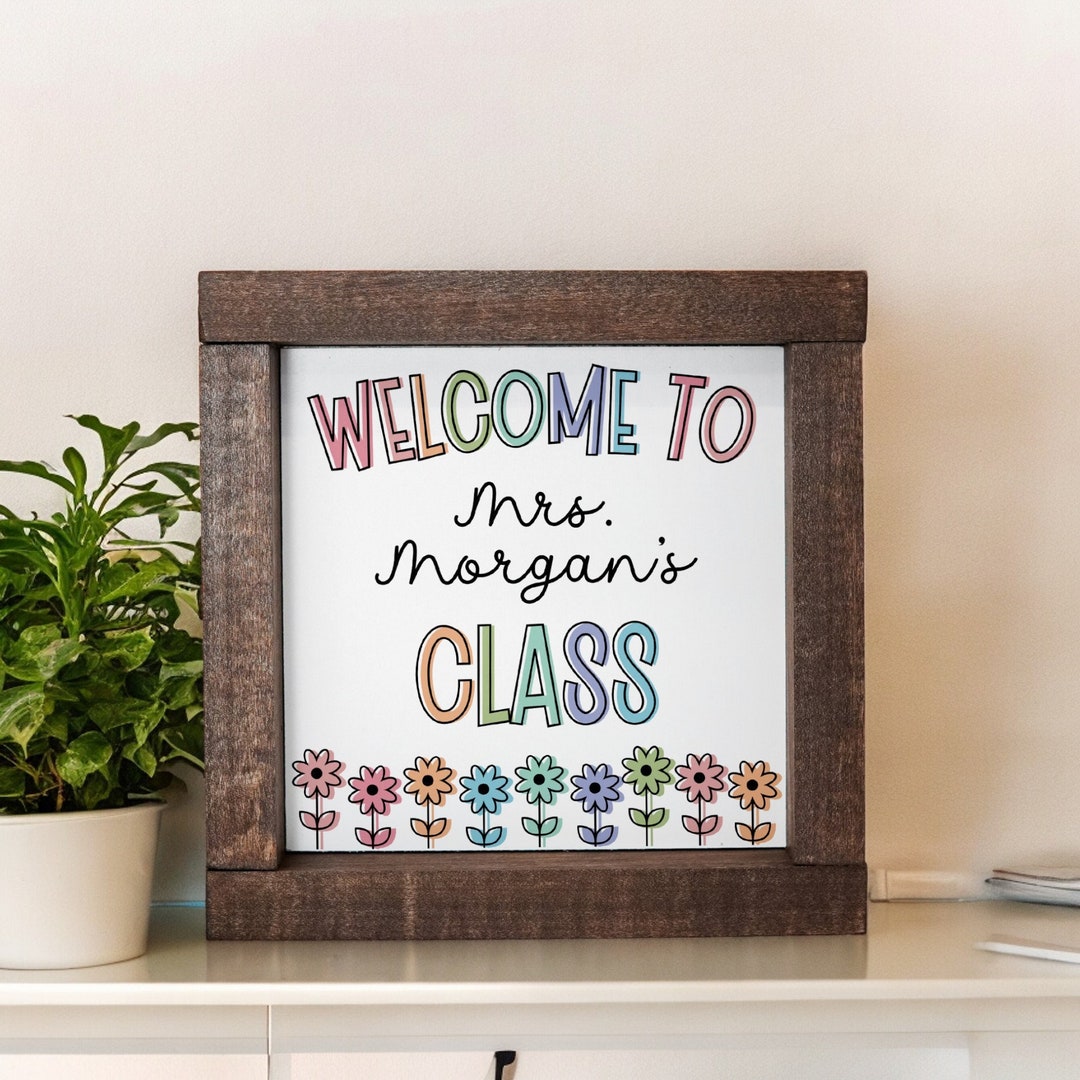 Personalized Teacher Desk Sign, Teacher Appreciation Gifts ...