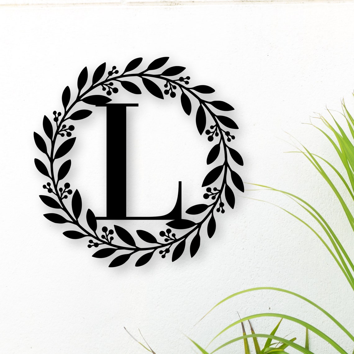 Personalized Classic Initial Metal Sign Metal Wall Art - Etsy