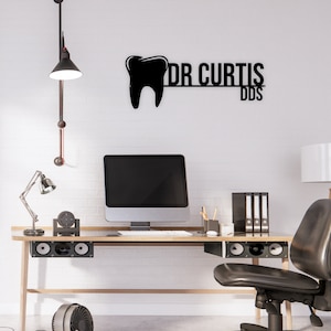 Personalized Dentist Office Sign, Custom Dental Lobby Sign, Dentist ...