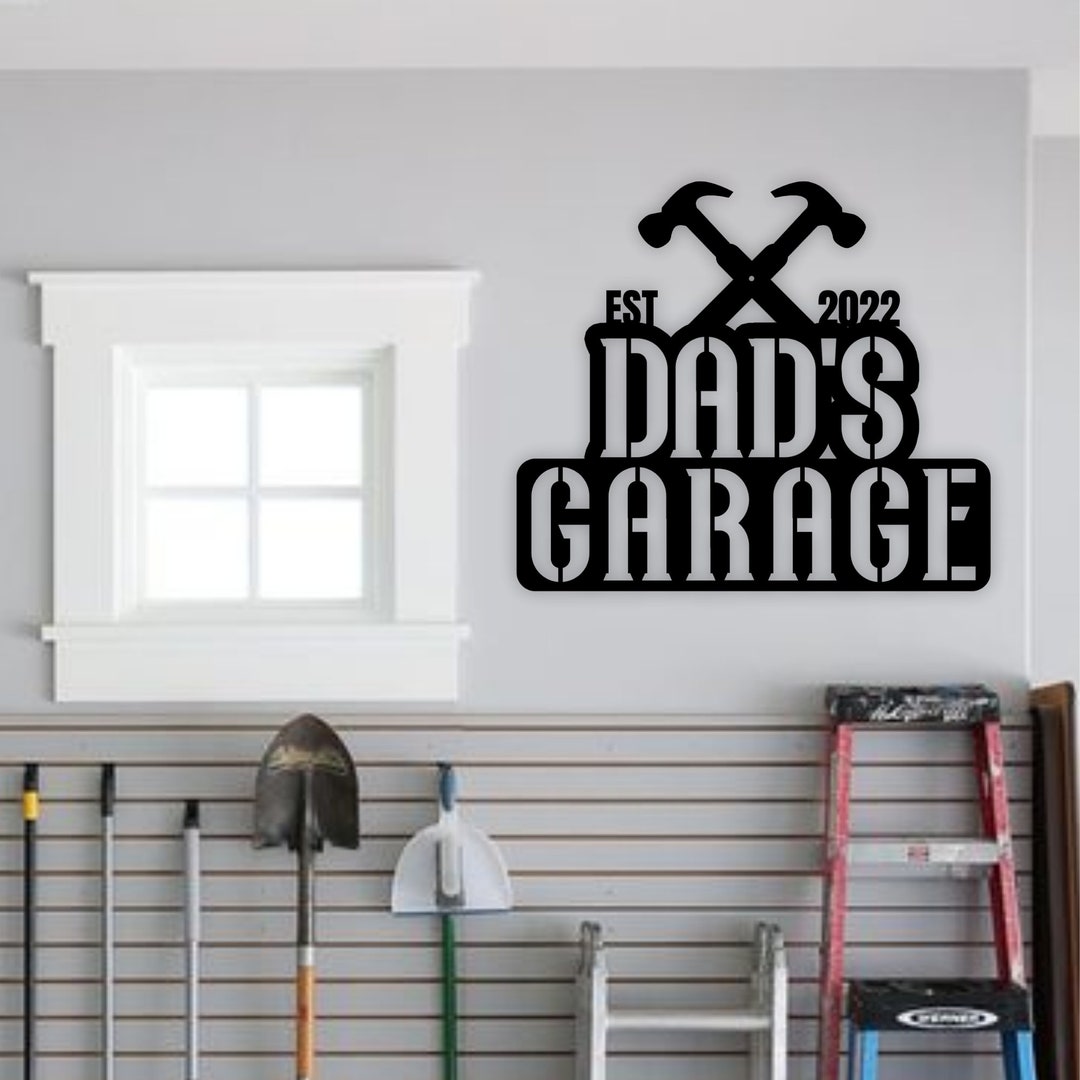 Personalized Garage Sign, Metal Sign for Garage, Custom Garage Sign ...