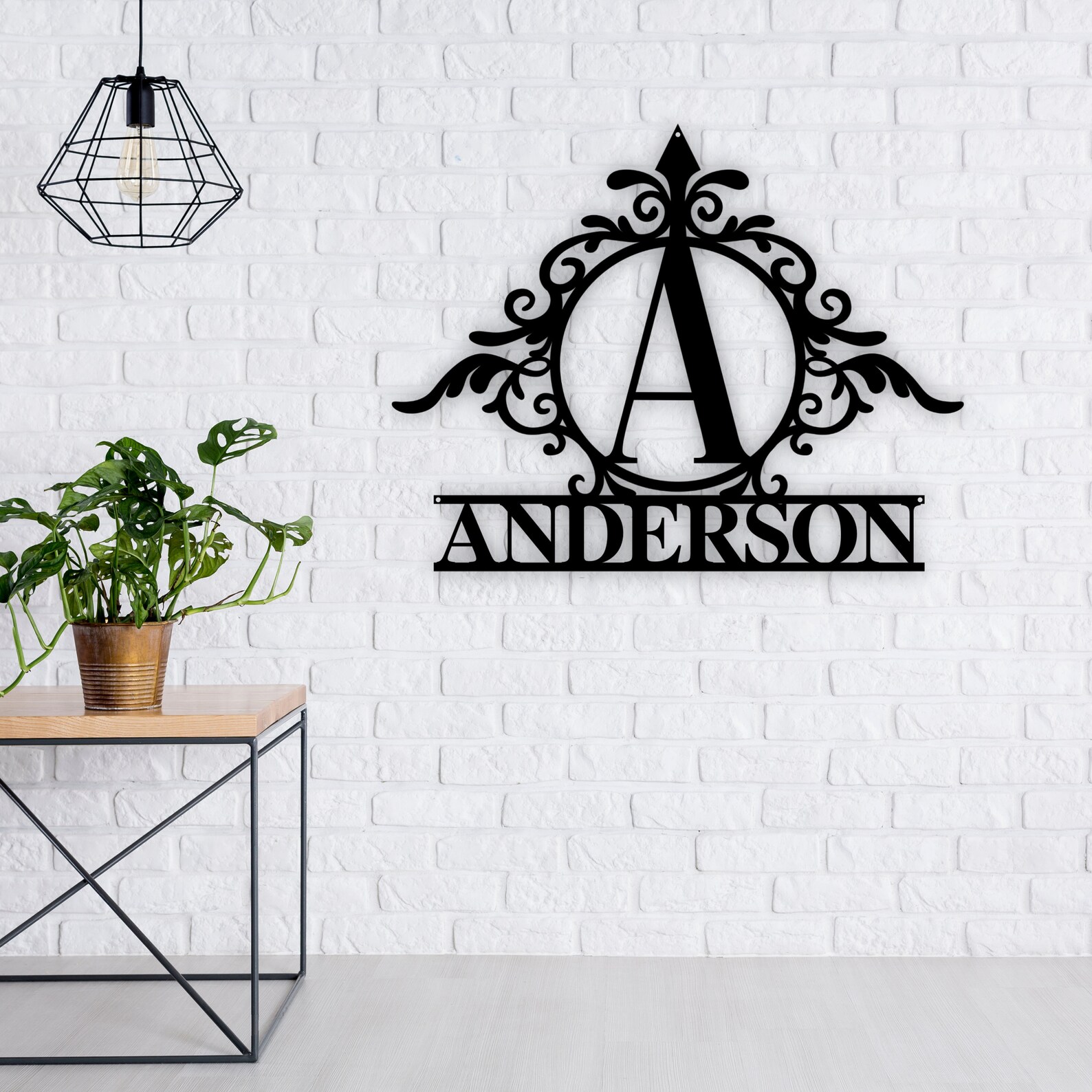 Custom Metal Name Sign, Personalized Metal Sign, Outdoor Signs, Family ...