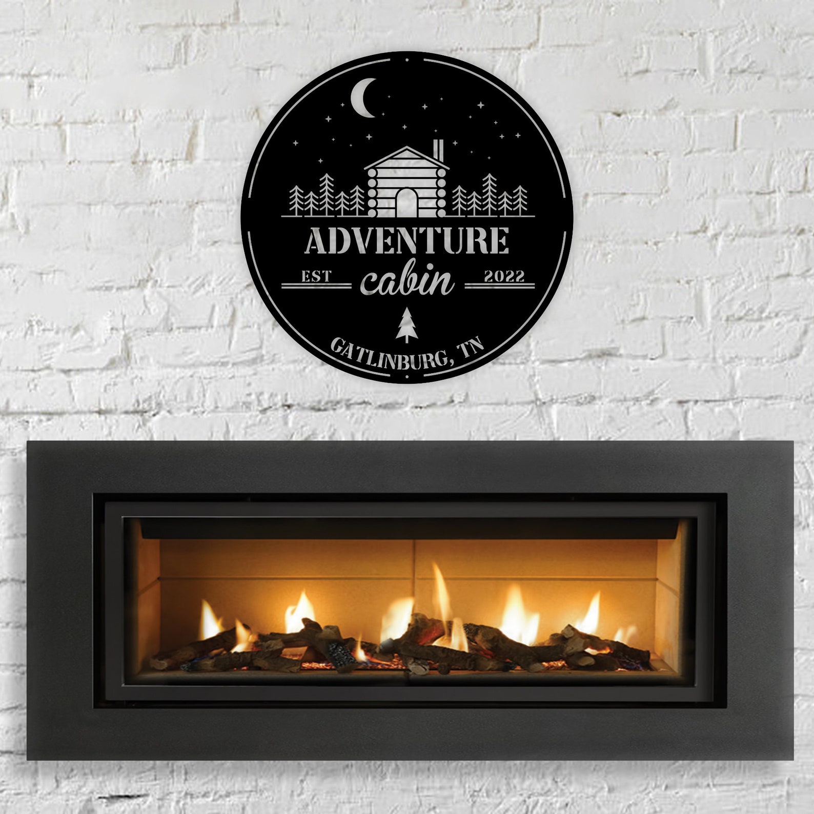 Personalized Cabin Metal Sign Cabin Sign Lodge Decor Cabin - Etsy