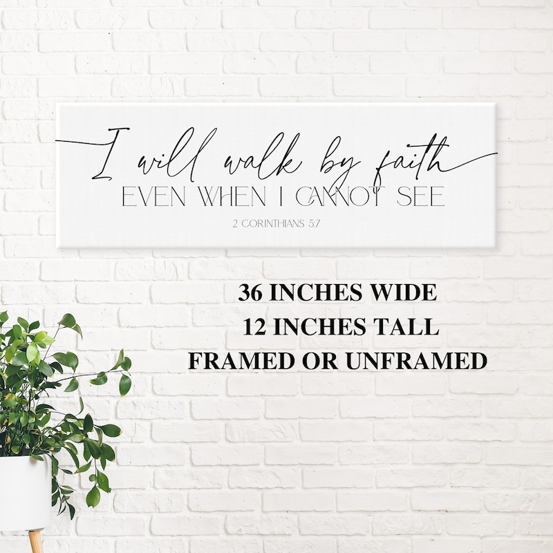 I Will Walk by Faith - Etsy