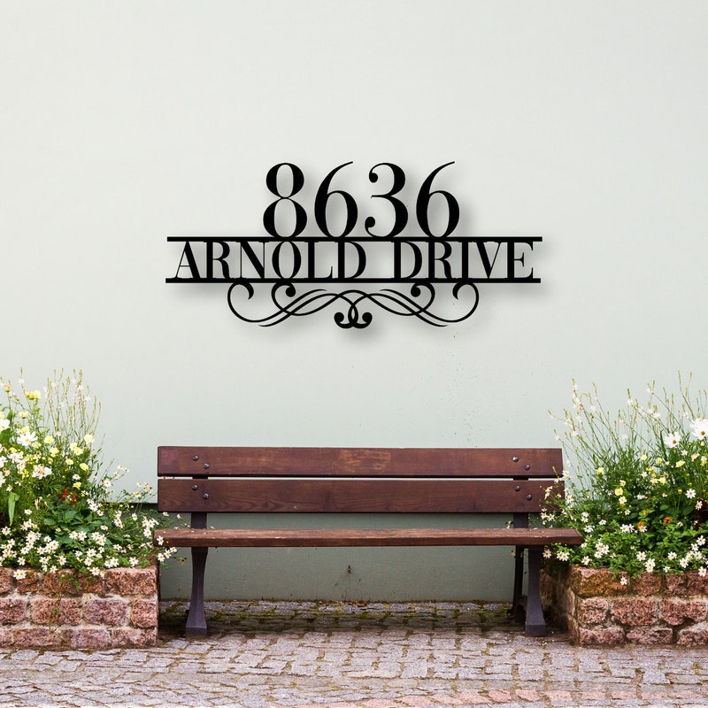 Metal Address Sign - Etsy
