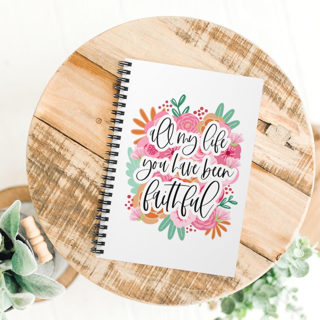 Christian Notebook for Church, Bible Study, Spiral Notebooks, Soft ...