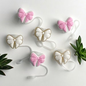 Bow Straw Topper Cover, Stanley Straw Covers, 10 MM, Straw Cap Reusable ...