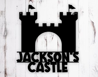Castle Name Sign - Etsy
