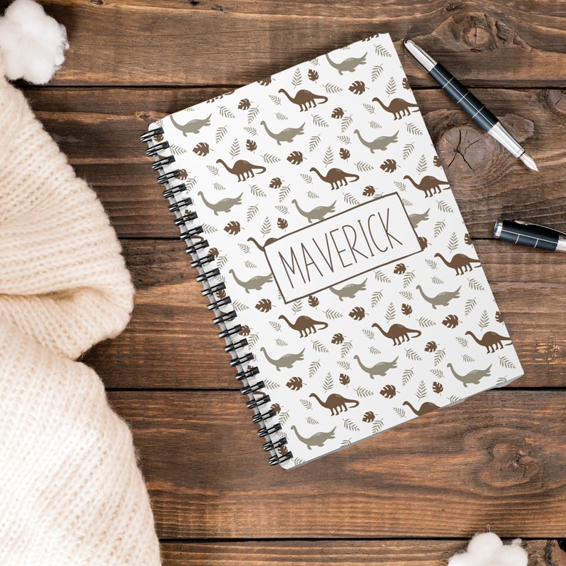 Personalized Dinosaur Notebook for Kids Multiple Dinosaur - Etsy