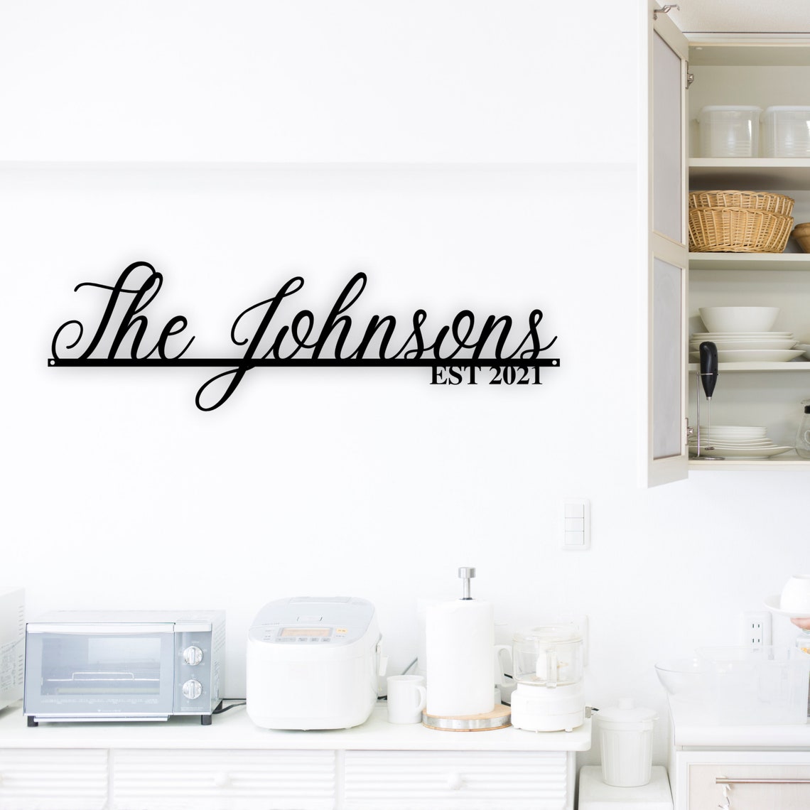 Personalized Family Name Sign Metal Last Name Sign - Etsy