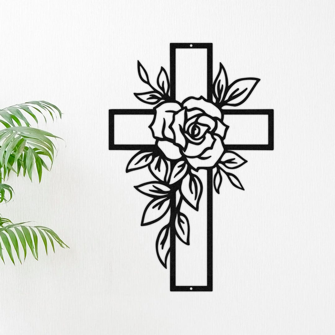 Wall Cross, Metal Crucifix, Cross Wall Art, Large Wall Cross, Christian ...
