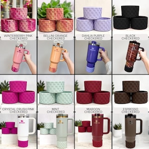 Checkered Silicone Boot, Metallic Shimmer Silicone Cup Boot, Stanley ...