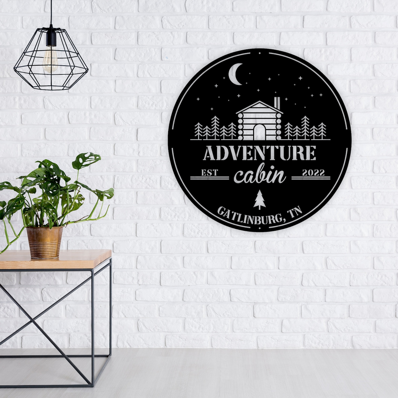 Personalized Cabin Metal Sign Cabin Sign Lodge Decor Cabin - Etsy