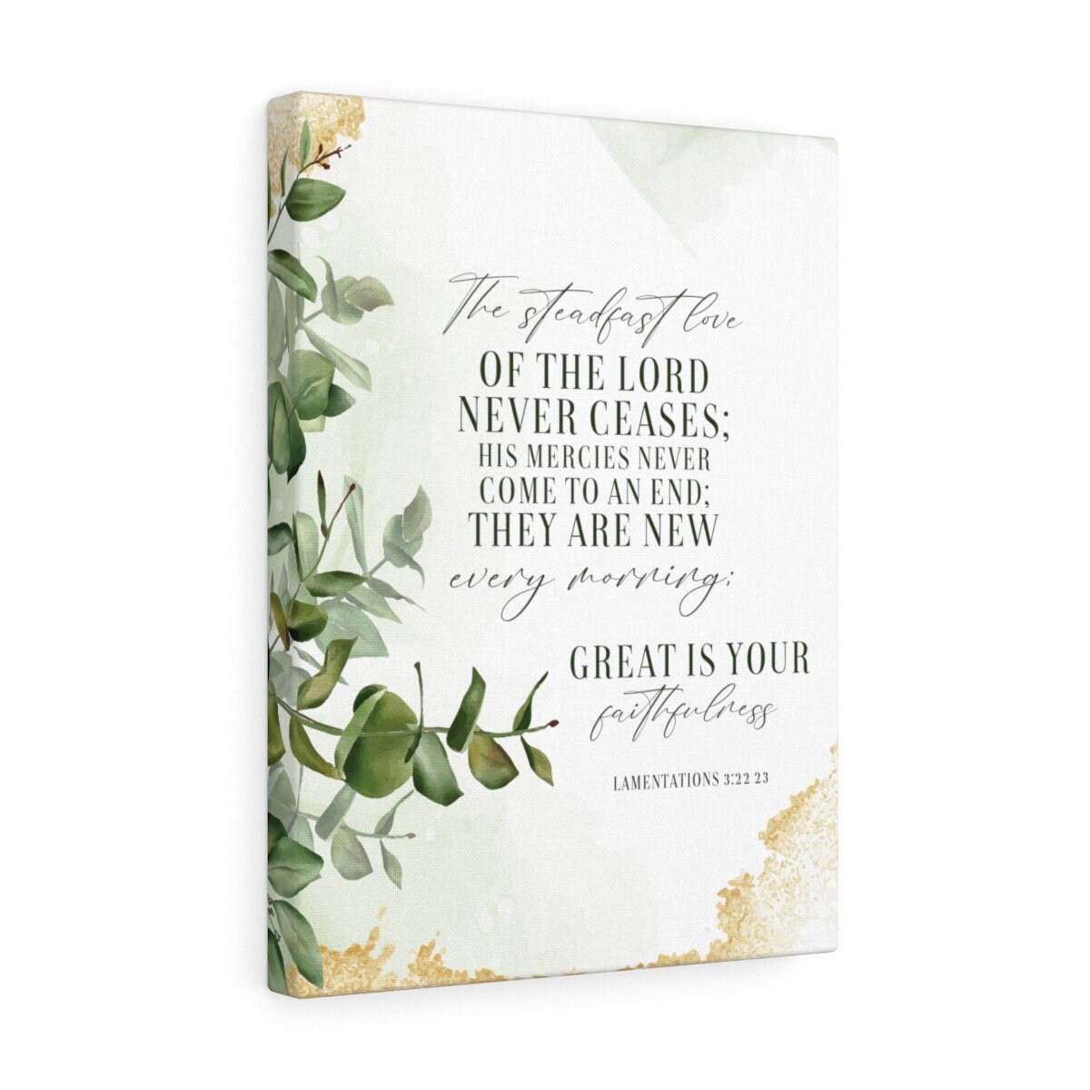 Scripture Wall Decor, the Steadfast Love Canvas Wrap, Great is Your ...