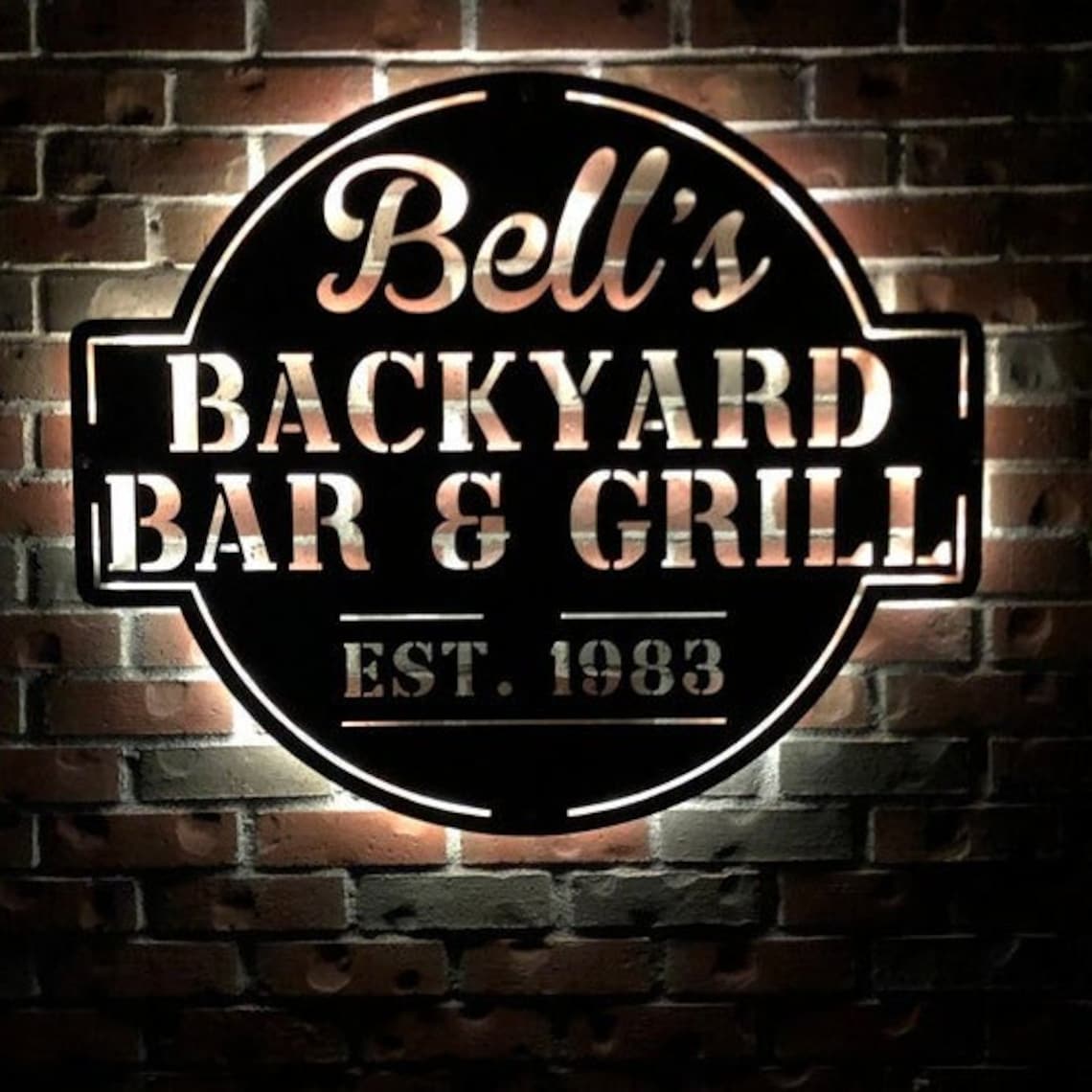 Personalized Bar & Grill Sign Personalized Outdoor - Etsy