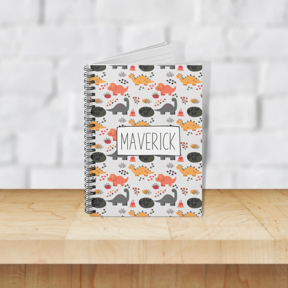 Personalized Dinosaur Notebook for Kids Multiple Dinosaur - Etsy