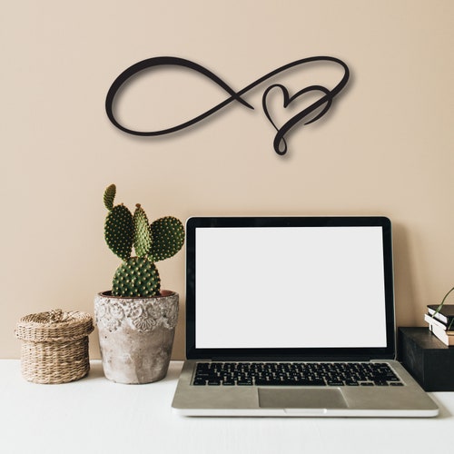 Infinity Heart Sign Infinity Symbol Wall Art Love Infinity - Etsy