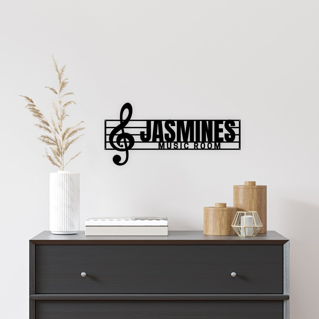 Custom Music Room Sign, Music Studio Metal Sign, Personalized Music ...