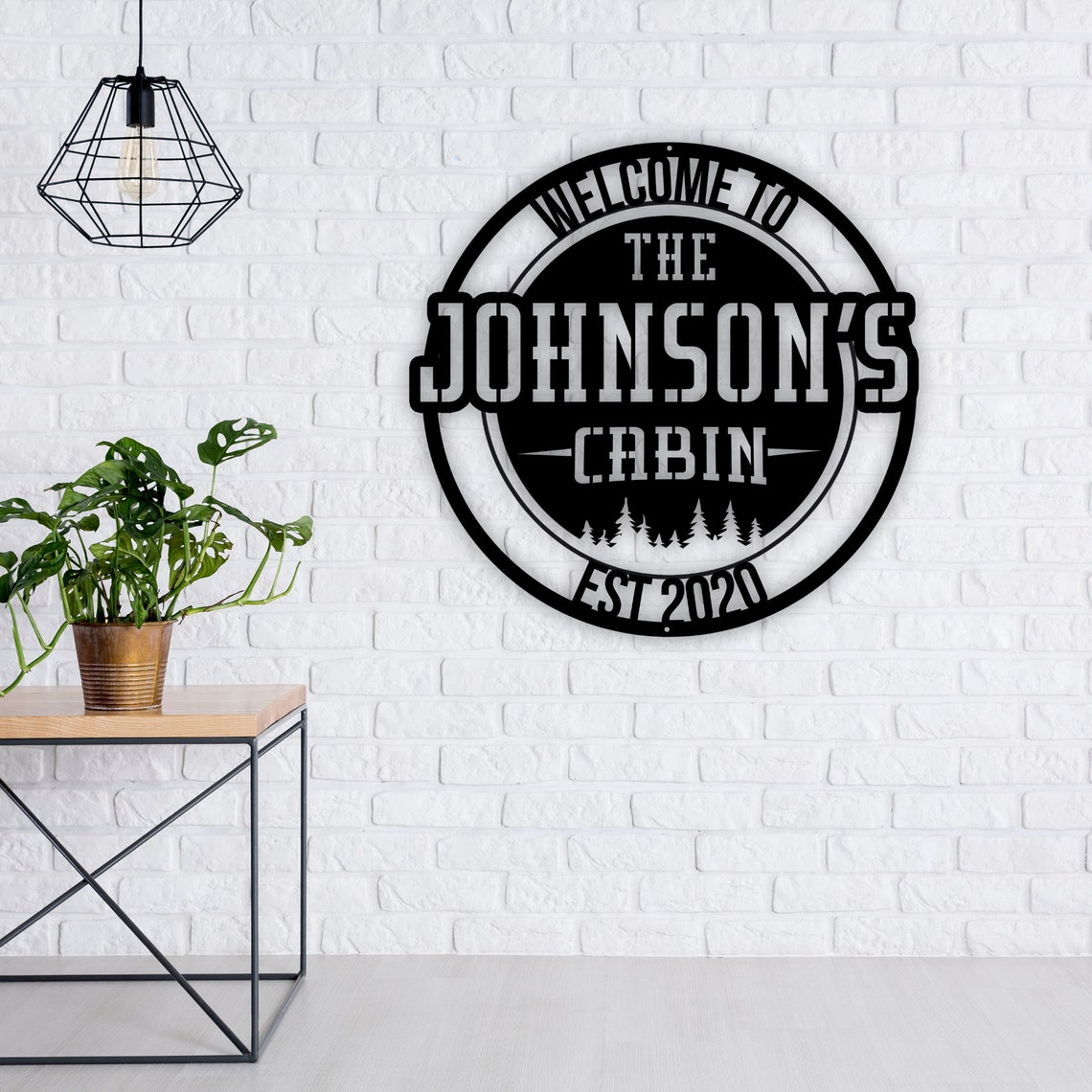 Personalized Cabin Metal Sign Cabin Sign Lodge Decor Cabin - Etsy