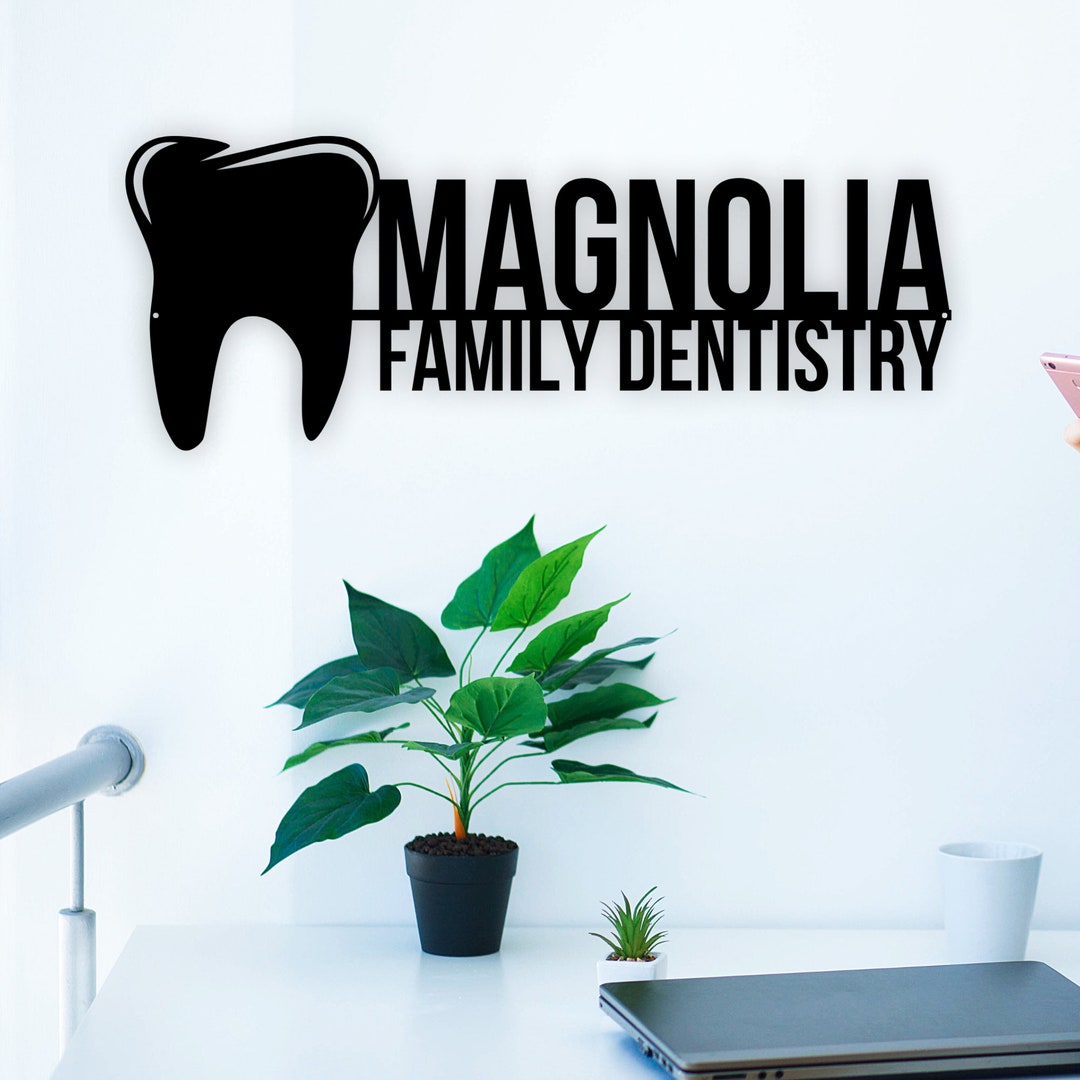Personalized Dentist Office Sign, Custom Dental Lobby Sign, Dentist ...