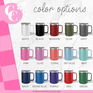 Personalized Teacher Coffee Mug, Travel Mug, Floral Apple With Teacher ...