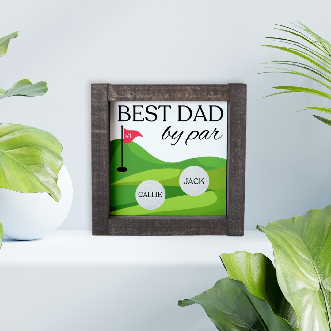 Best Dad by Par, Gift for Dad Personalized, Dad Birthday Gifts, Custom ...