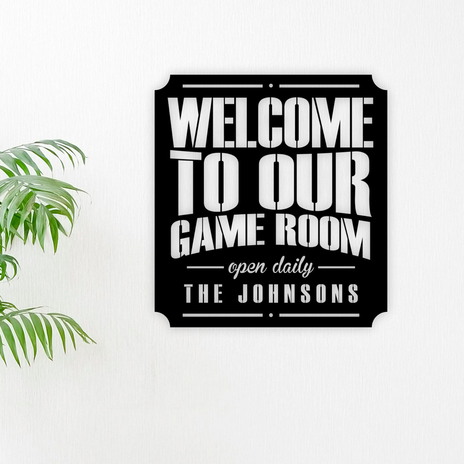 Personalized Game Room Sign, Metal Sign for Game Room, Game Room Decor ...