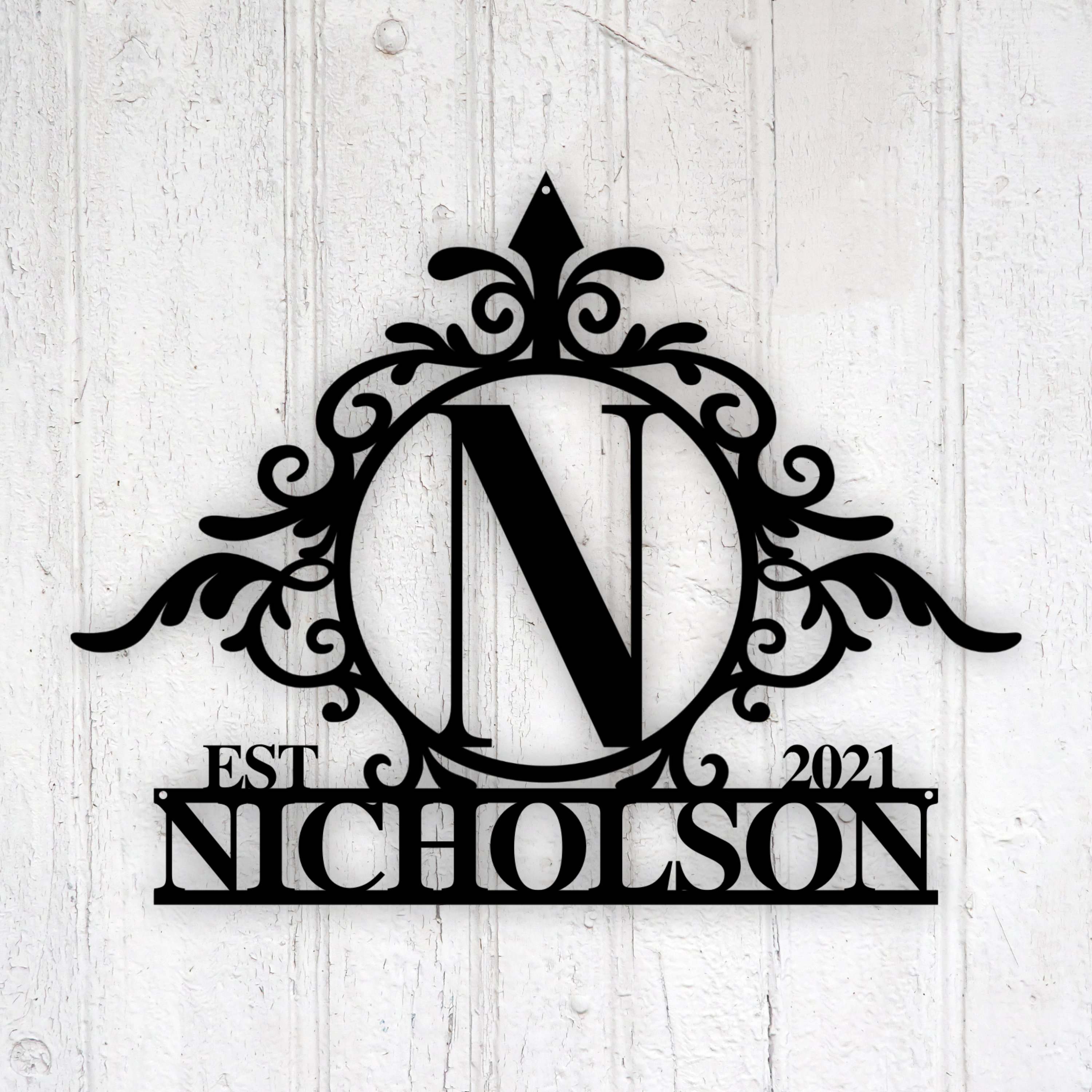 Custom Metal Name Sign Personalized Metal Sign Outdoor | Etsy