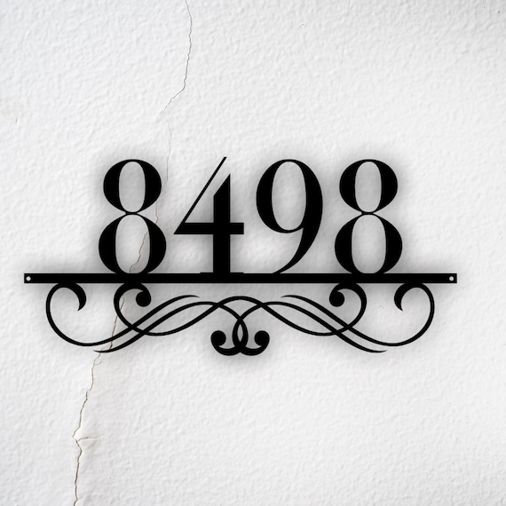 Custom Metal Address Plate for House Metal Address Plaque - Etsy