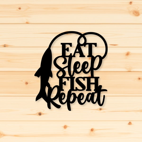 Eat Sleep Fish - Etsy
