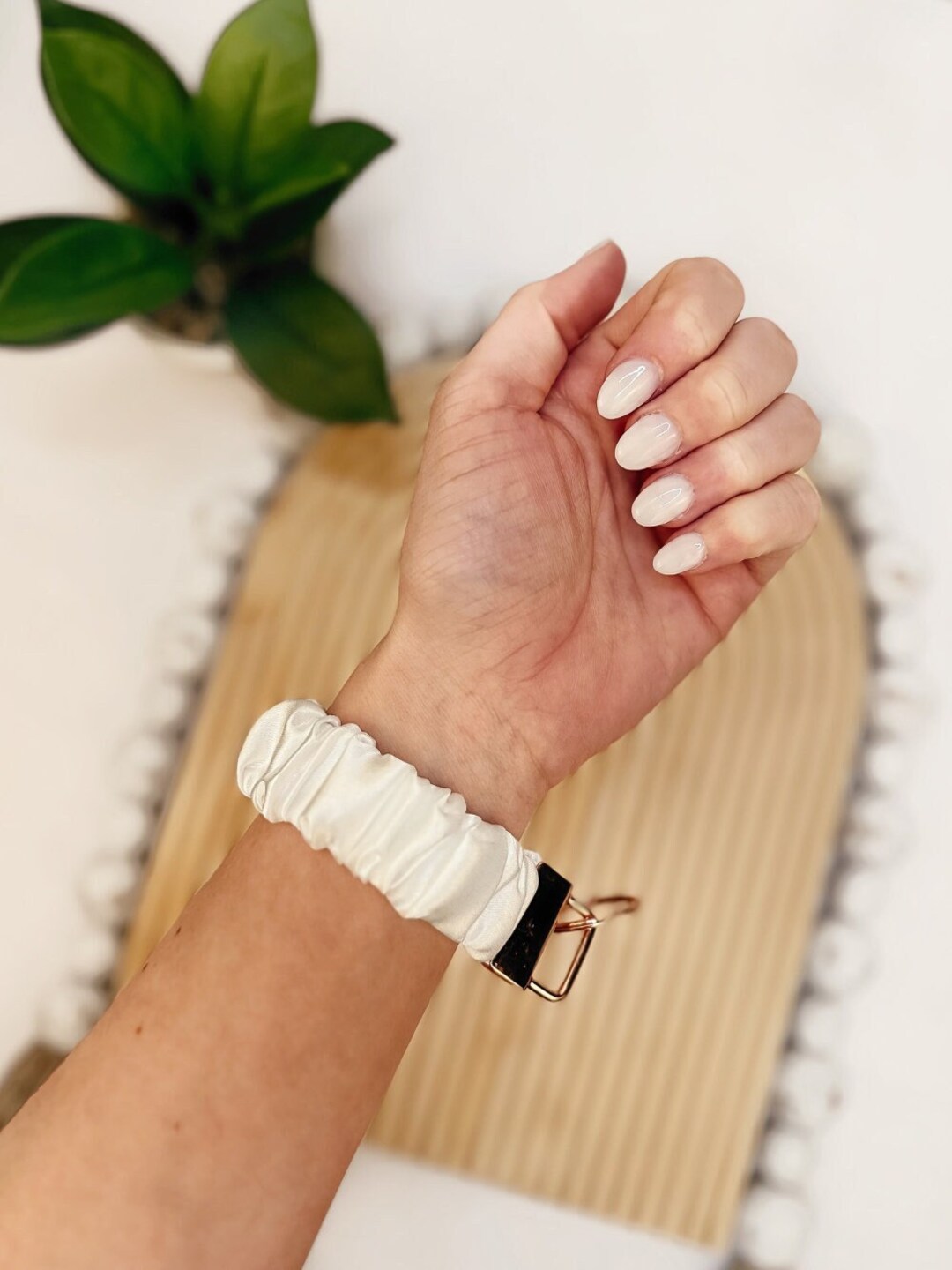 Personalized Satin Scrunchie Keychain, Scrunchie Key Fob Ring, Custom ...