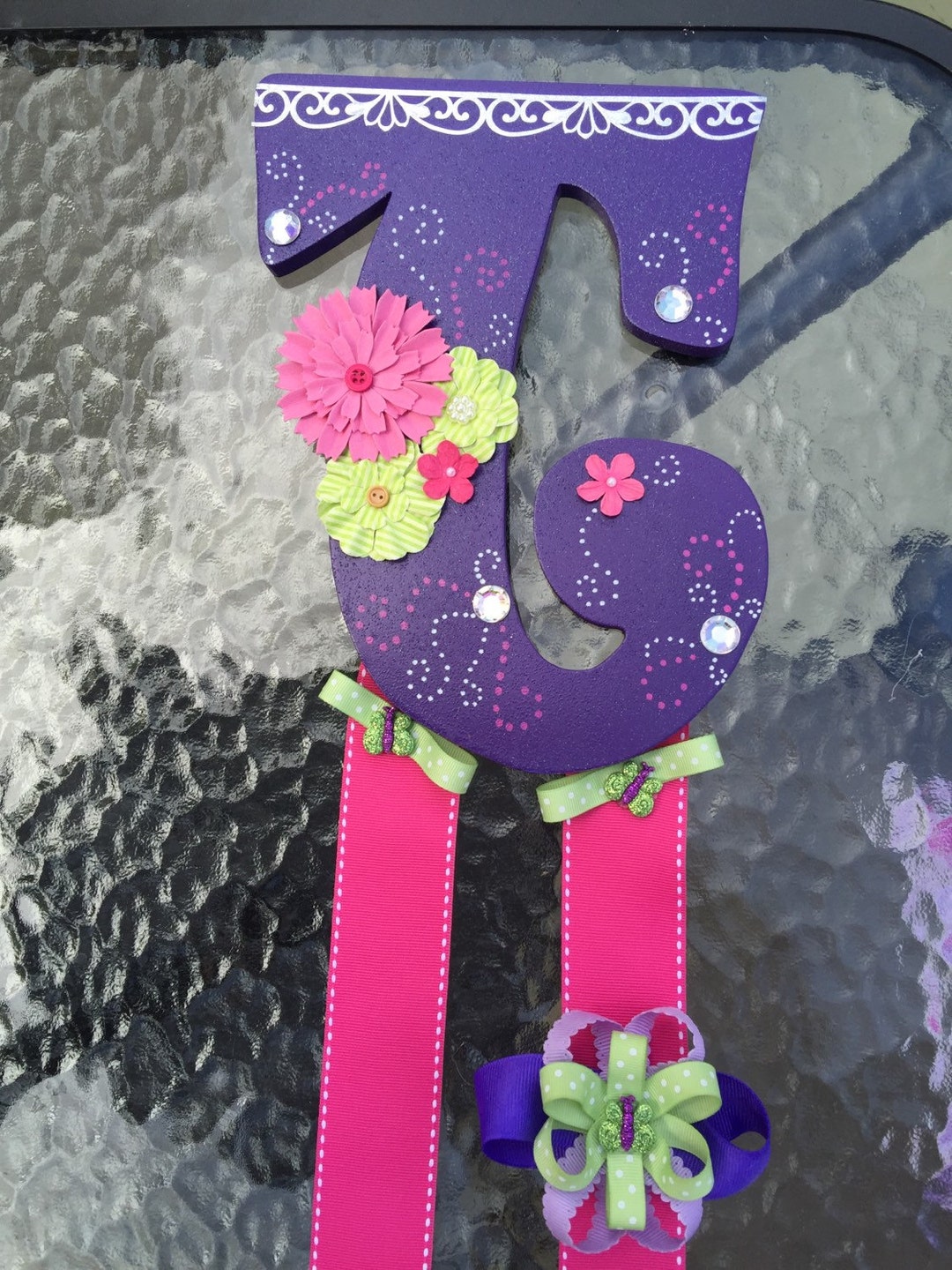 Letter T Bow Holder With Free Bow - Etsy