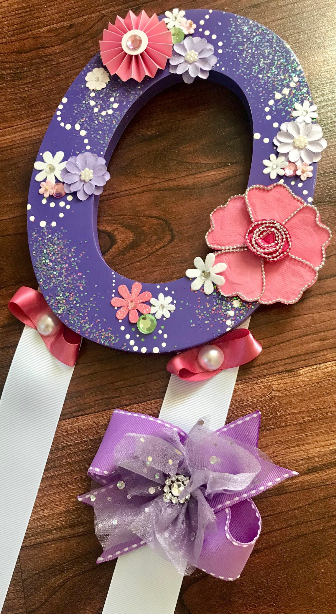 Letter O hair bow holder | Etsy