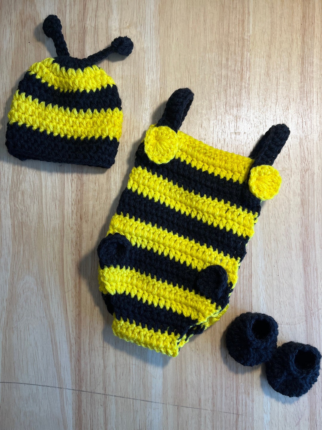 NICU Bumblebee Halloween Costume With Overalls! Fits 2, 3, or 4 Pound ...