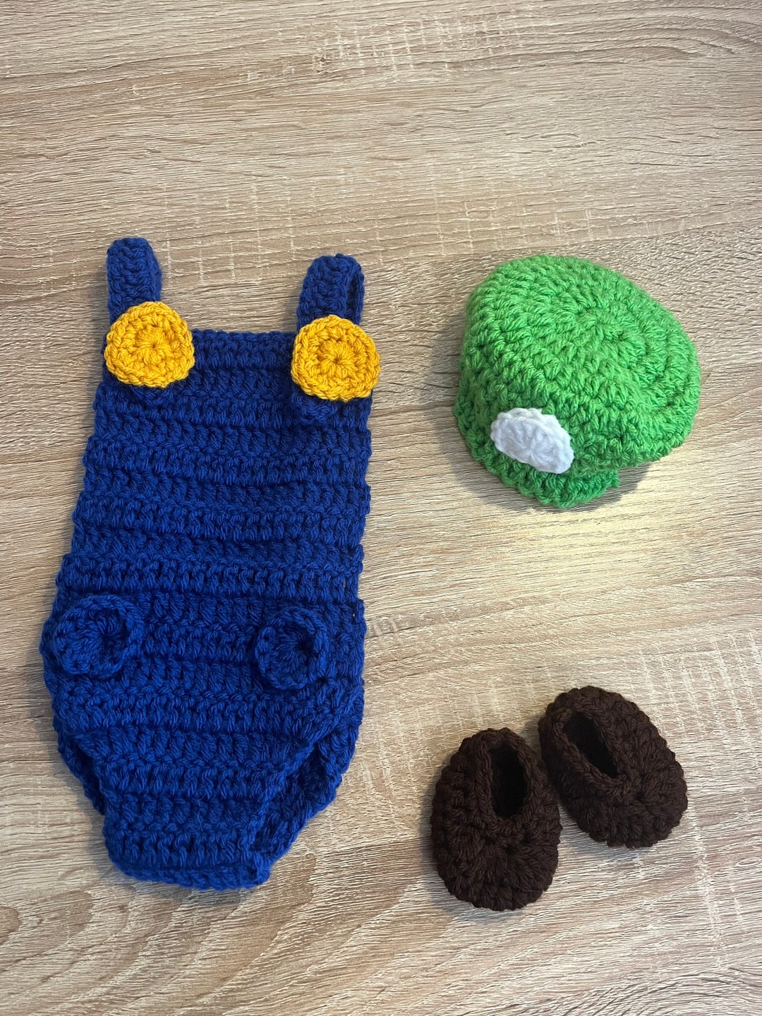 NICU Nano and Micro Preemie Luigi Outfit With Cute Overalls Fits 2, 3 ...