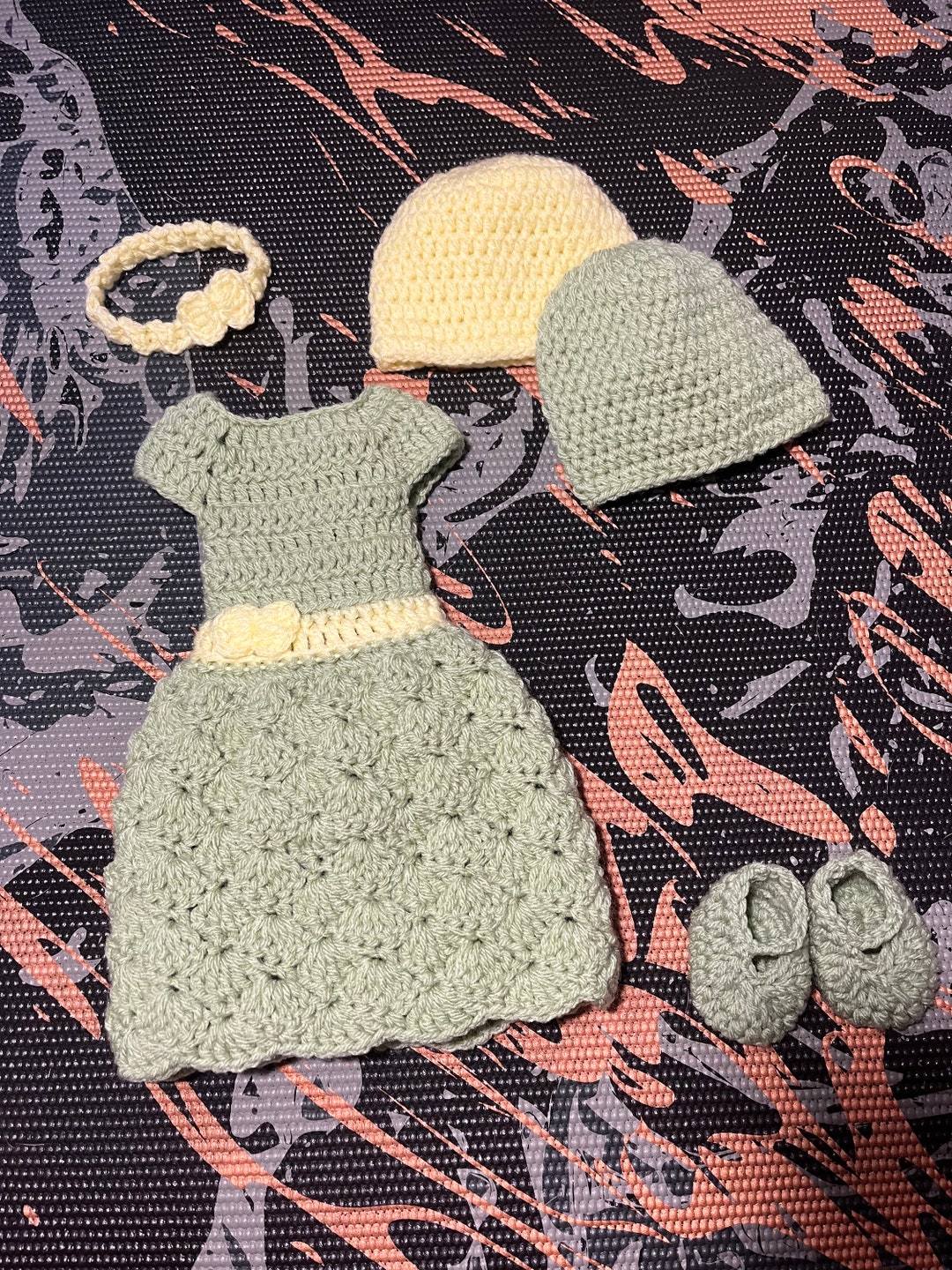 NICU Micro Preemie First Dress With Headband and Slippers. - Etsy