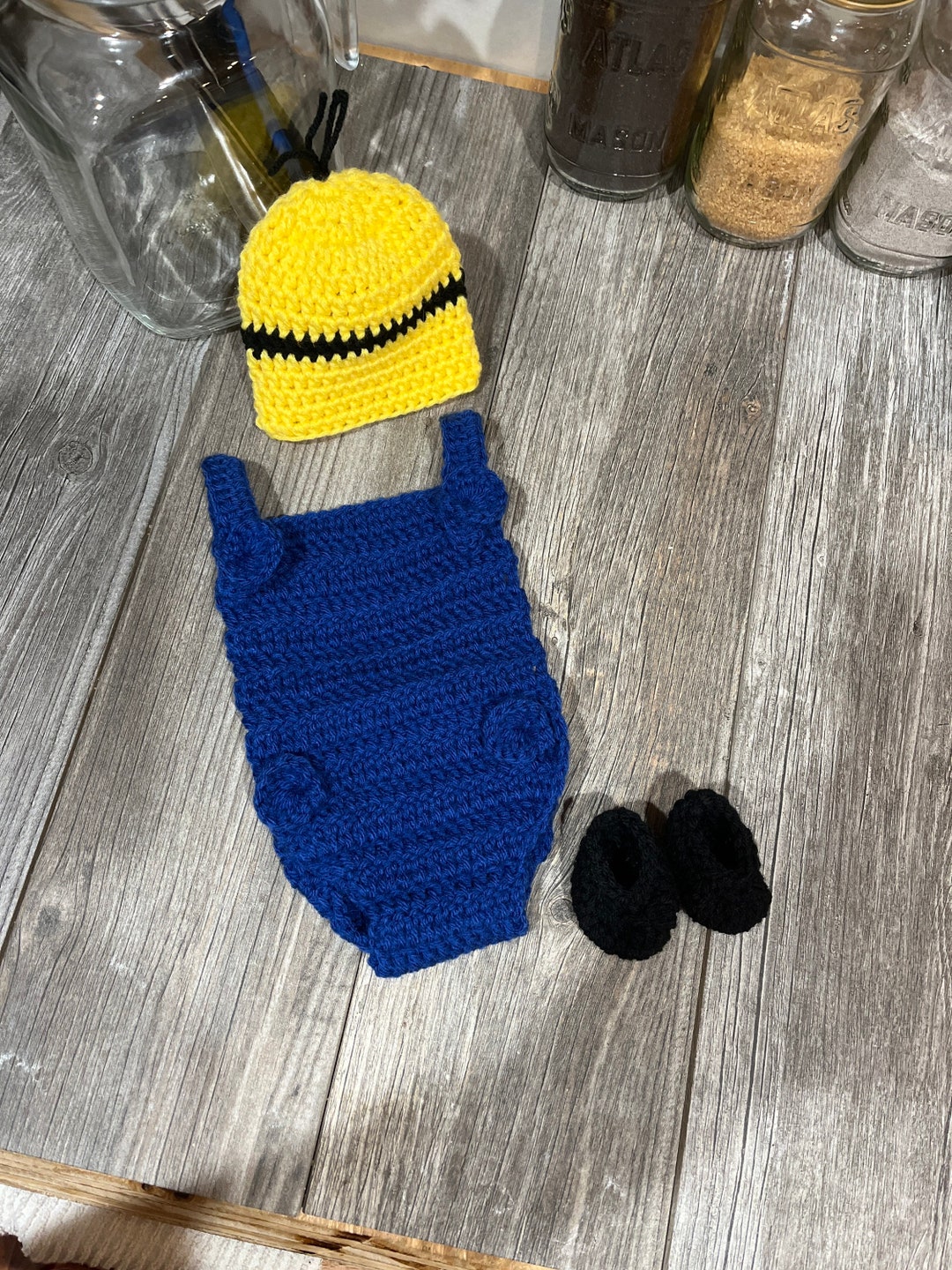 NICU Nano and Micro Preemie Little Minion Outfit With Cute Overalls ...