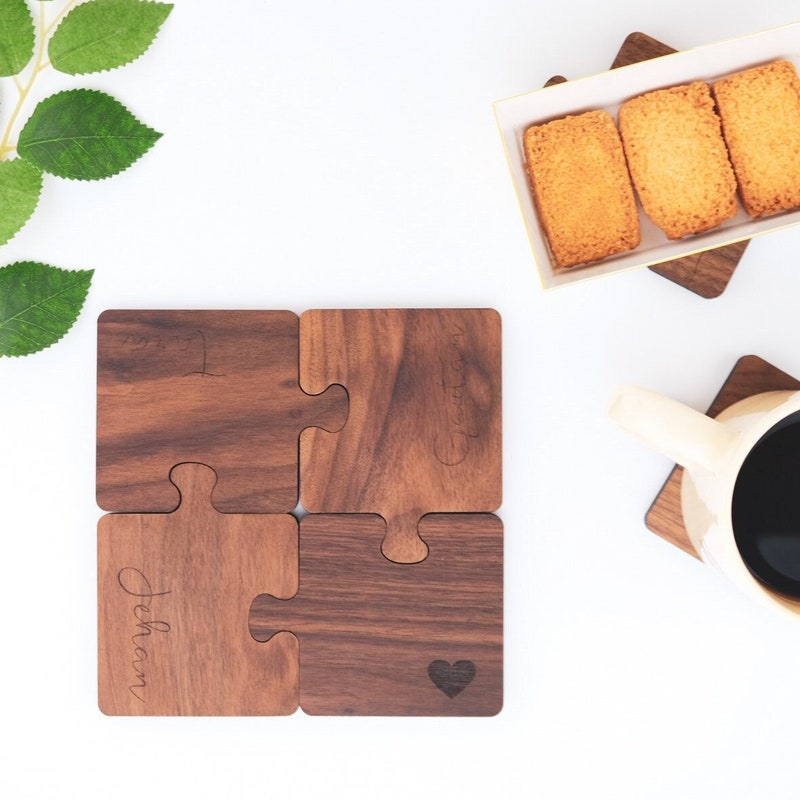 Puzzle Coasters - Etsy